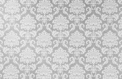 Damask Repeat Pattern on Old Paper. Stock Image - Image of patterned ...