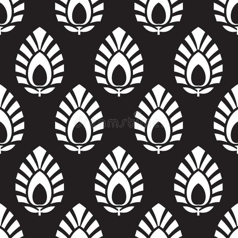 Damask rich pattern stock vector. Illustration of black - 88546065