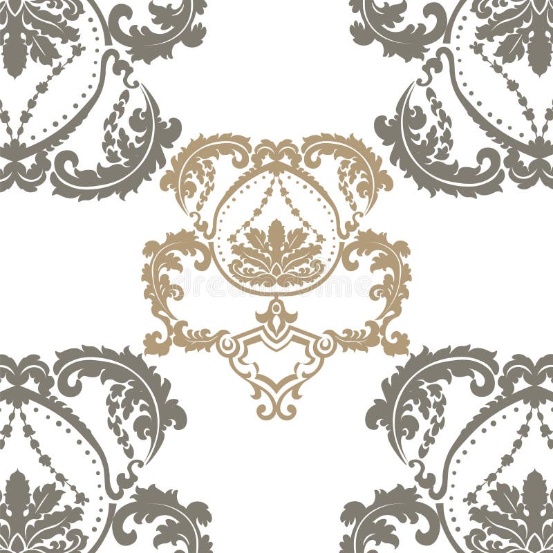 Damask Royal Ornament Pattern in English Vintage Victorian Style Stock ... Damask Royal Ornament Pattern in English Vintage Victorian Style Stock ...
