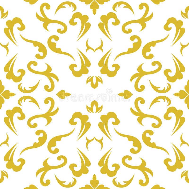 Damask Seamless Classic Pattern Stock Vector - Illustration of backdrop ...
