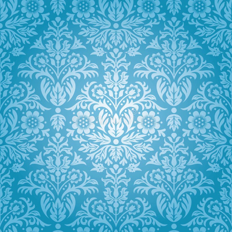 Damask Seamless Floral Pattern Stock Vector - Illustration of element ...