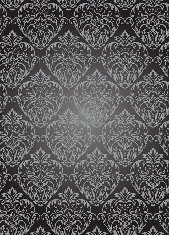 Damask seamless pattern stock vector. Illustration of curve - 27302755