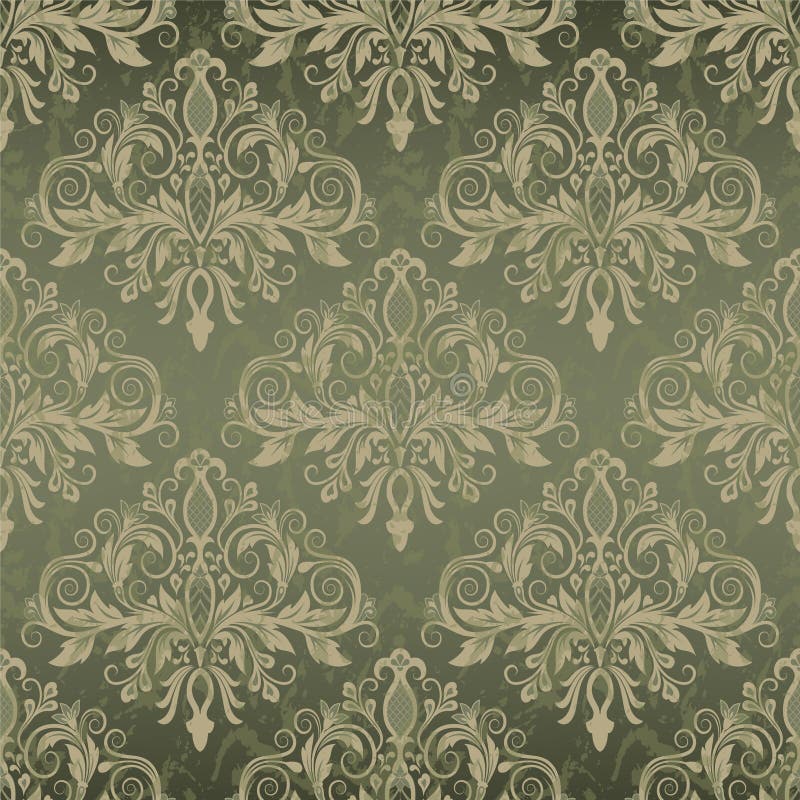 Vintage Seamless Background. Seamless Wallpaper Stock Vector ...