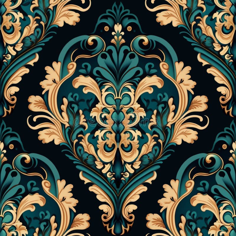 Elegant Ornament in Baroque, Rococo, Renaissance Style. Background with ...