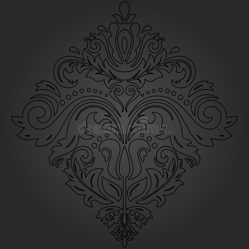 Damask Vector Oriental Pattern Stock Vector - Illustration of circle ...