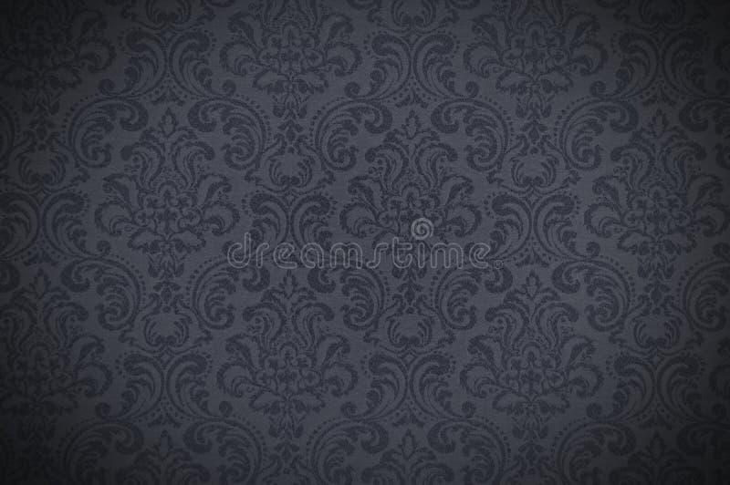 Wallpaper Dark Minimalistic Damask