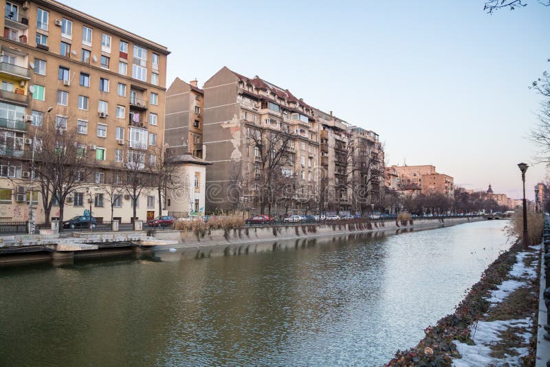 Dambovita River in Bucharest Editorial Stock Photo - Image of gleaming ...