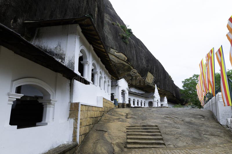 Rear View of the Dambulla Cave Temple Complex, in Sri Lanka. Editorial ...