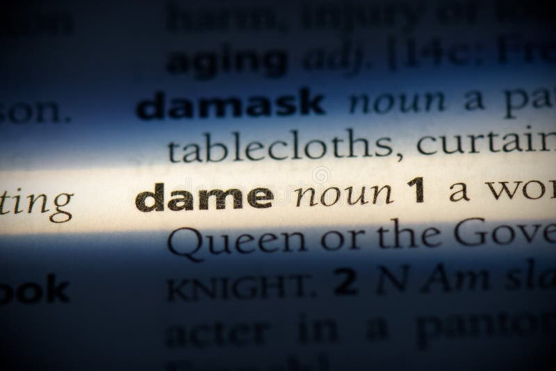 Dame stock photo. Image of english, definition, education - 161578220