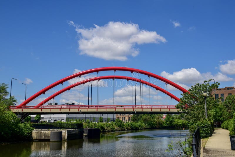Damien Avenue Bridge editorial stock photo. Image of located - 184780513