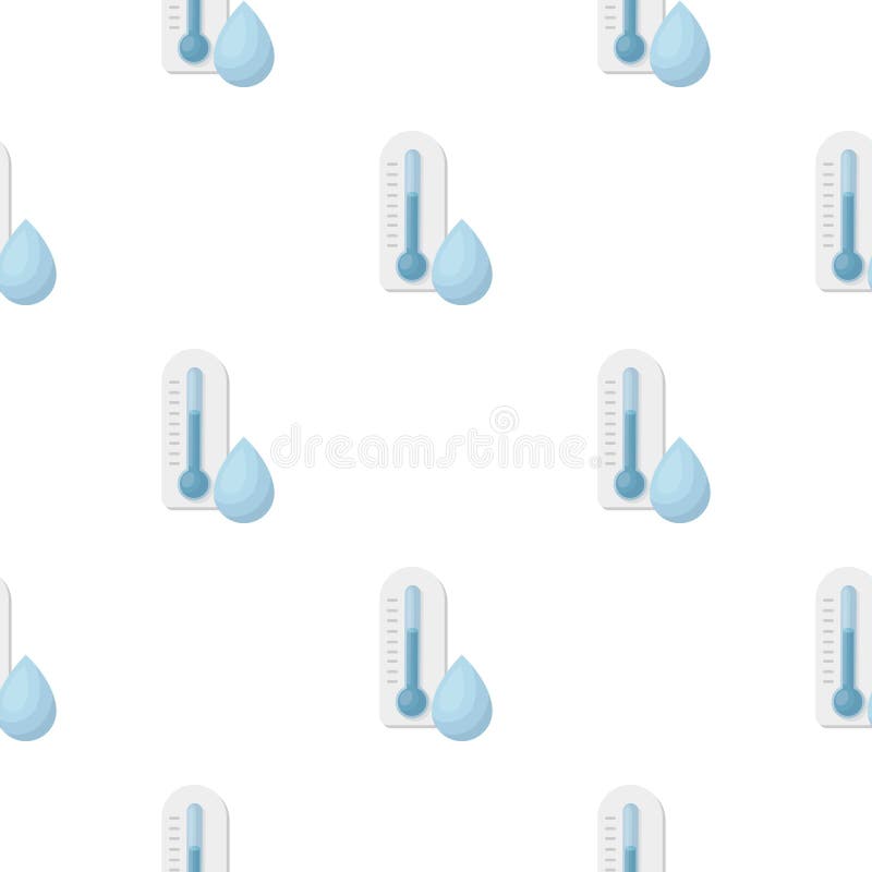 Damp Day Icon in Cartoon Style on White Background. Weather Pattern ...