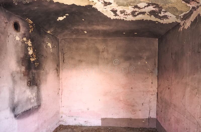 Damp Moisture on Wall and Ceiling Stock Image - Image of architecture ...