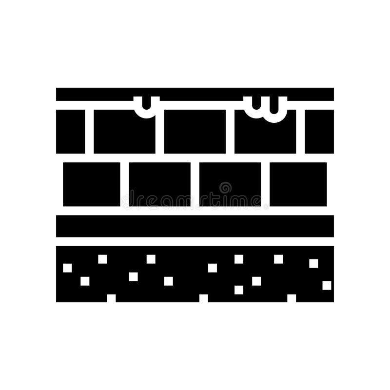 Damp Proof Course Building House Glyph Icon Vector Illustration Stock ... Damp Proof Course Building House Glyph Icon Vector Illustration Stock ...