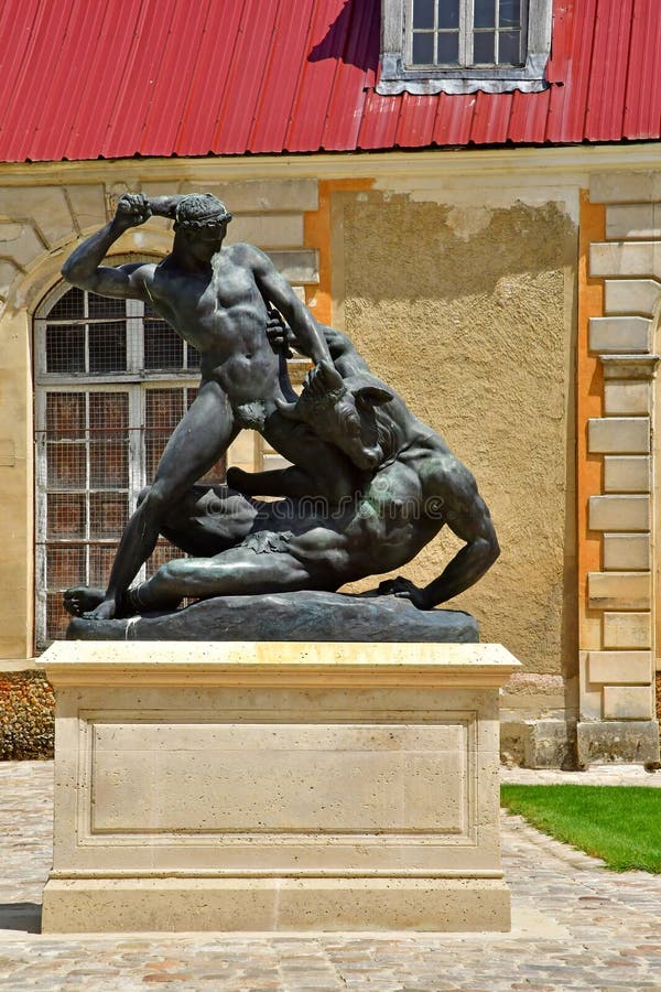 Dampierre France - July 10 2024 : the Castle Stock Image - Image of ...