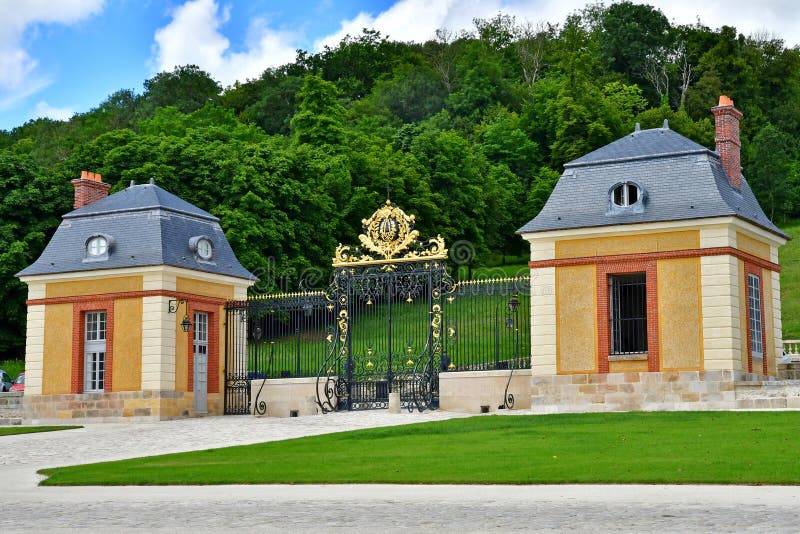 Dampierre France - July 10 2024 : the Castle Stock Image - Image of ...