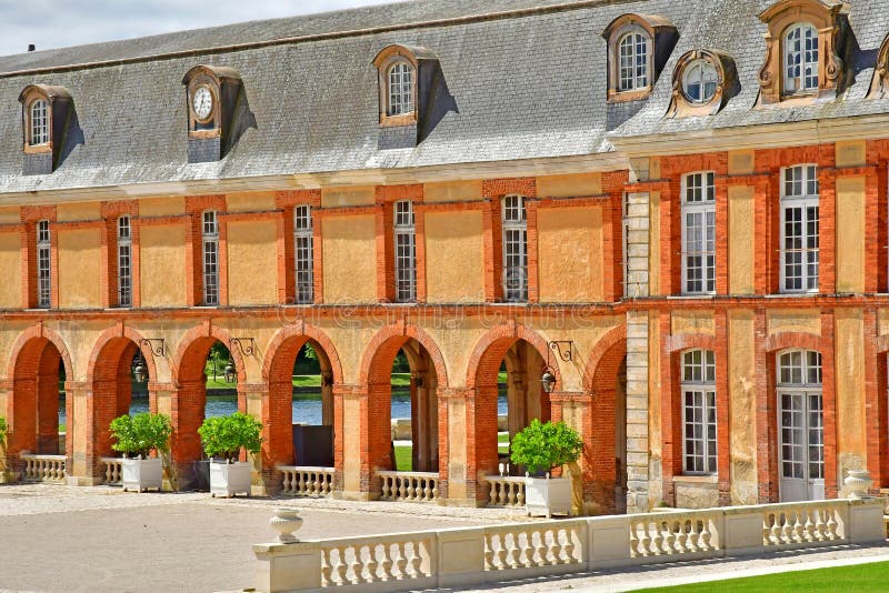 Dampierre France - July 10 2024 : the Castle Stock Image - Image of ...