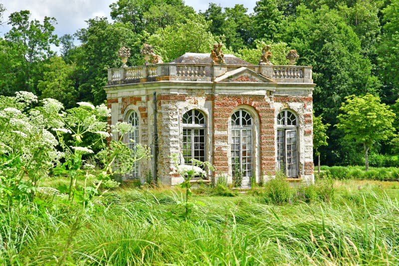 Dampierre France - July 10 2024 : the Castle Stock Image - Image of ...
