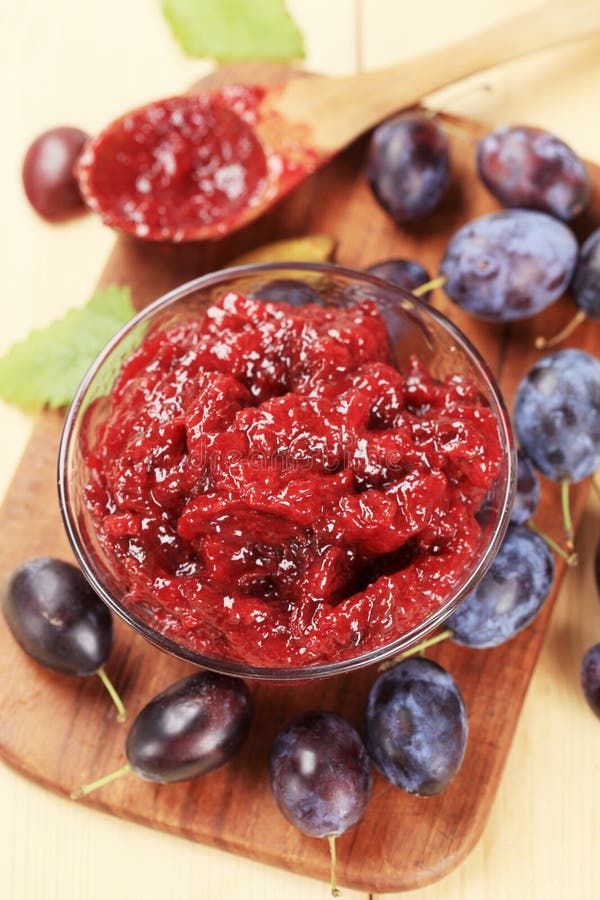 Damson plum preserve stock photo. Image of pulp, preserve - 16170398