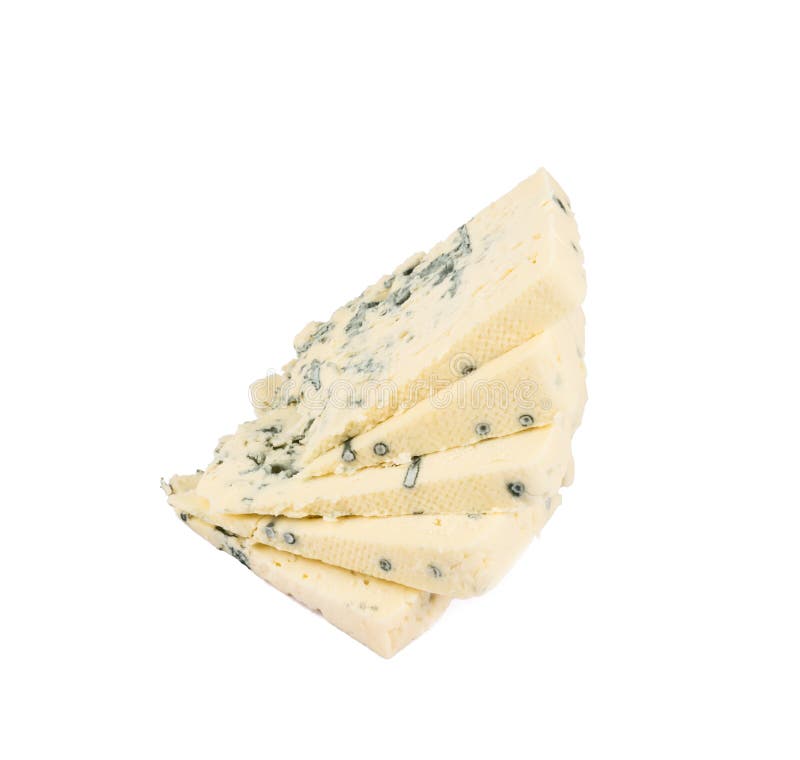 Danablue Danish Blue Cheese Isolated Stock Photo - Image of closeup ...