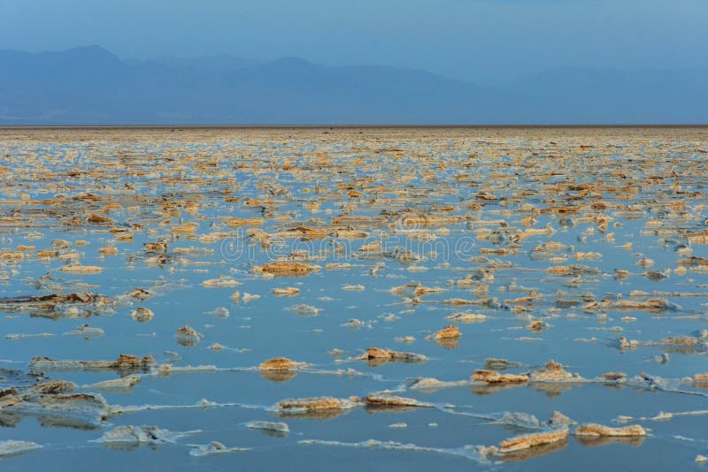 Danakil Desert with Salt Structures, Ethiopia Stock Photo - Image of ...
