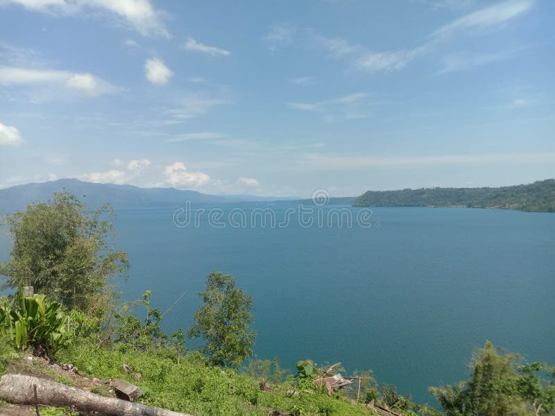 Danau Ranau Indonesia stock image. Image of alam, indonesia - 258936039