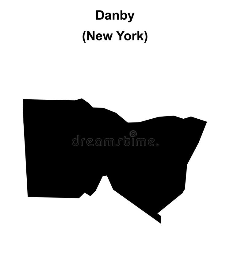 Danby outline map stock illustration. Illustration of york - 387615771