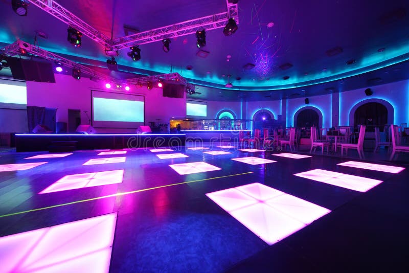 Dance area in Cosmodrome editorial photography. Image of lighting ...