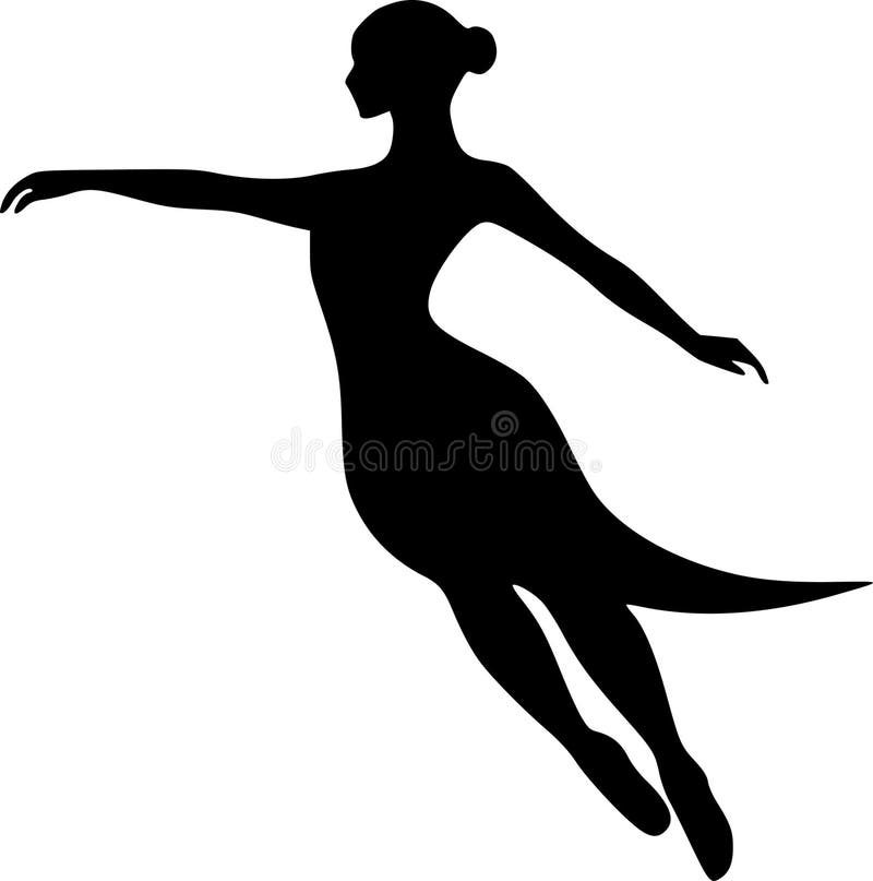 Dance - Black and White Isolated Icon - Vector Illustration Stock ...