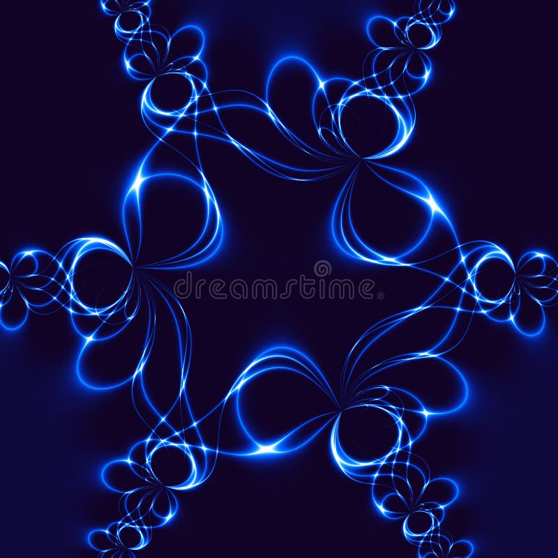 Dance of Blue Lights stock illustration. Illustration of playing - 2921890