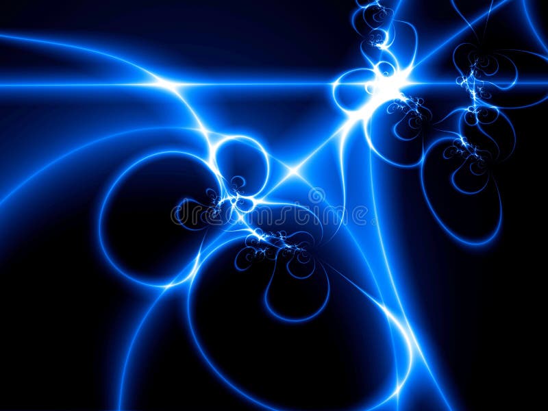 Dance of Blue Lights, stock illustration. Illustration of creation ...