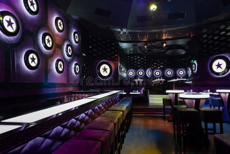 Dance Club Interior. Bulgaria Stock Image - Image of design ...