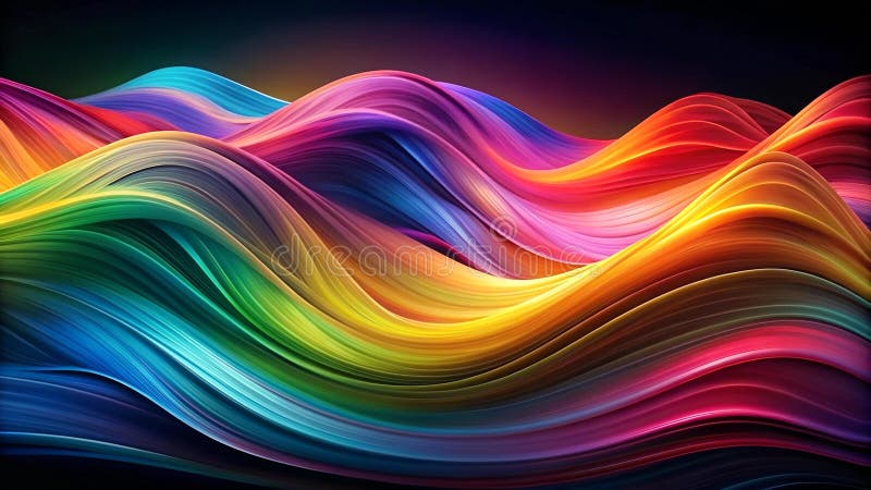 A Dance of Color and Light Against a Cosmic Void AI Generated Stock ...