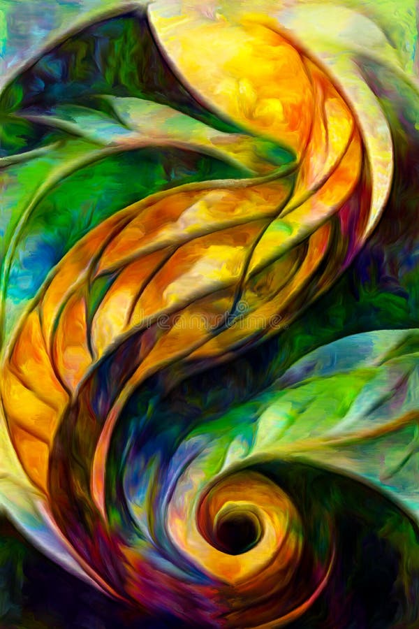 Dance of Colored Forms stock illustration. Illustration of texture ...