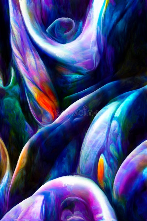 Dance of Colored Forms stock illustration. Illustration of colored ...