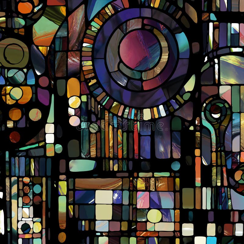 Dance of Colorful Glass stock illustration. Illustration of ornament ...