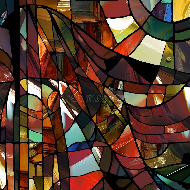 Dance of Colorful Glass stock illustration. Illustration of inspiration ...