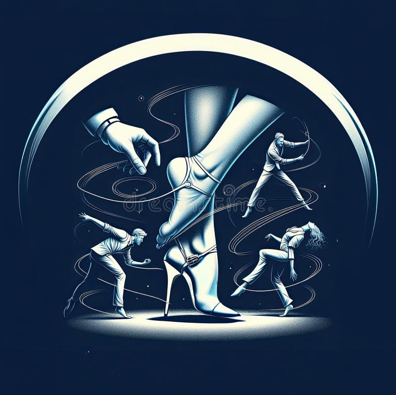 The Dance of Creation. Illustration on the Theme of People Dancing ...