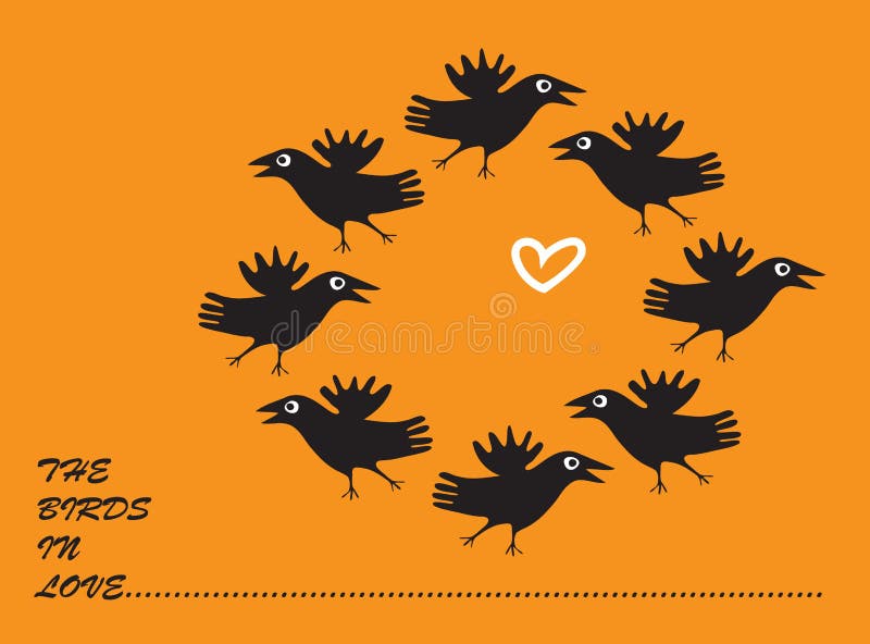 Dance of crows. stock vector. Illustration of halloween - 23773170