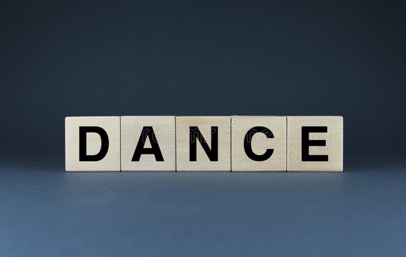 The Word Dance In Bubble Letters