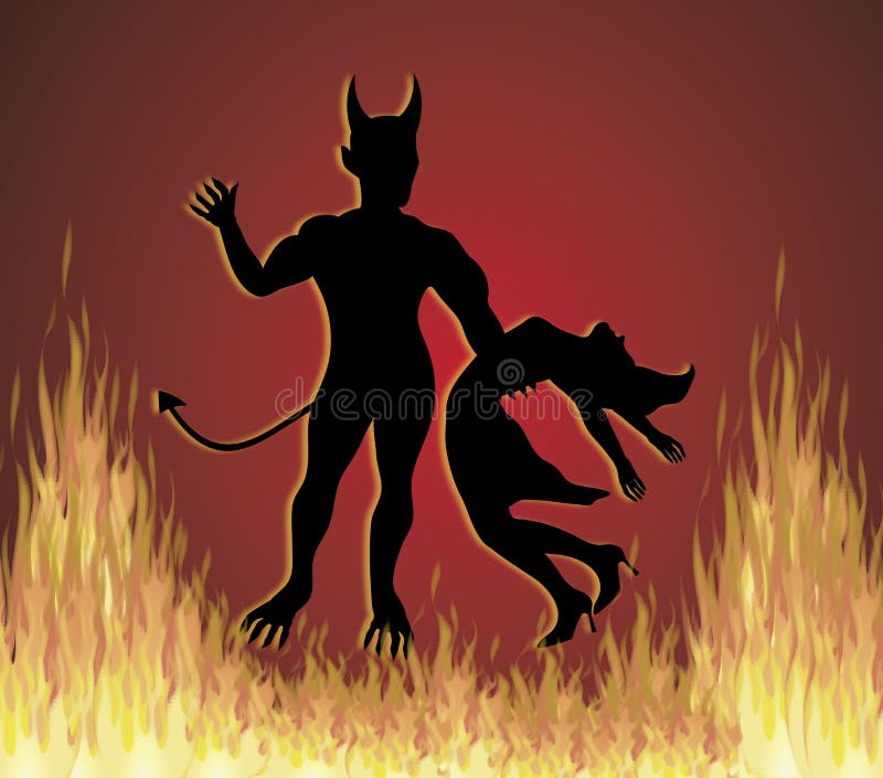 Dancing Devils 1 stock illustration. Illustration of passion - 6368373