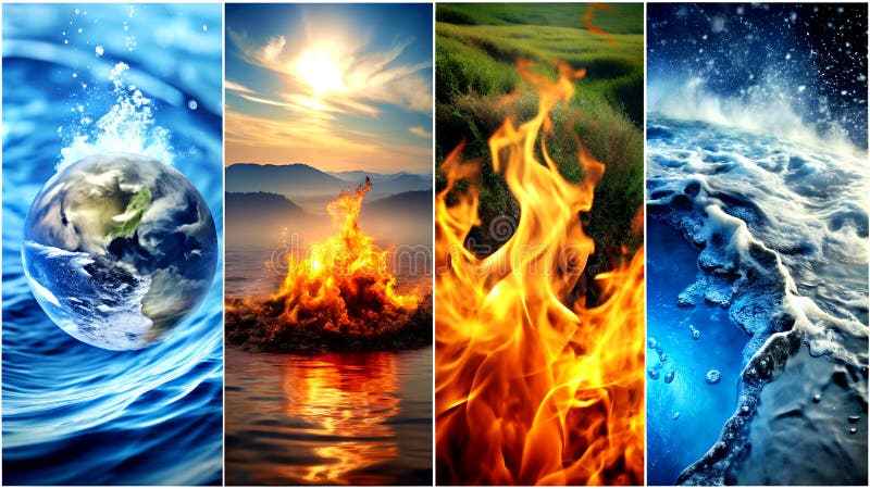 The Dance of the Elements: a Collage of Natural Forces Generative AI ...