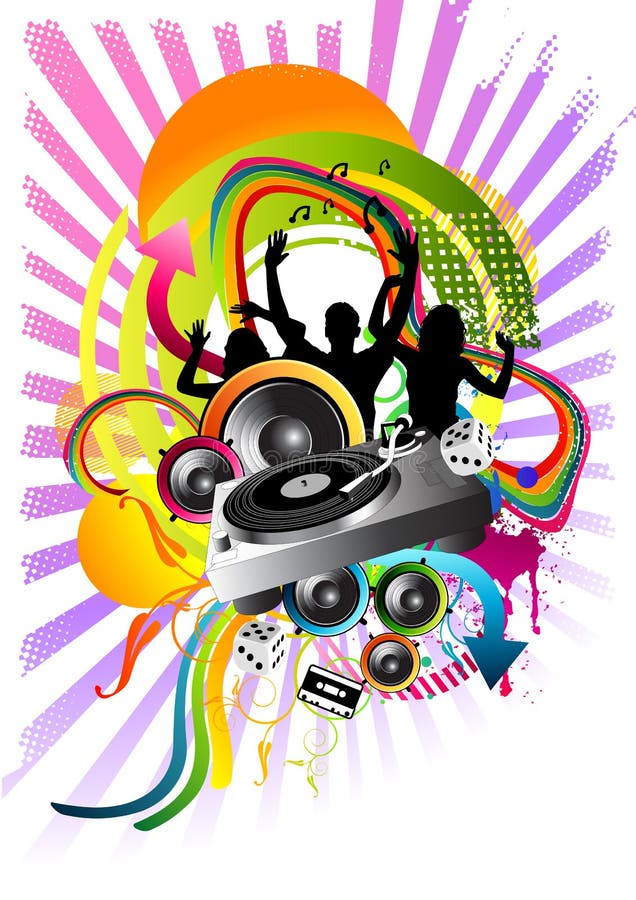 Dance explosion! stock vector. Illustration of draw, urban - 2958859