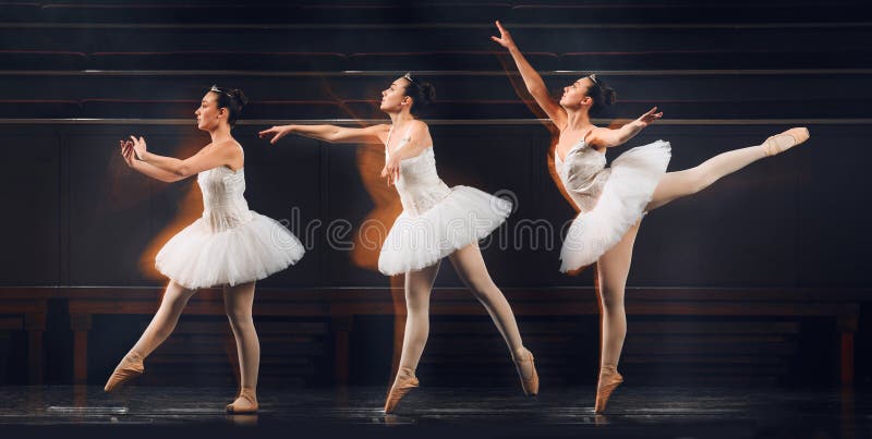 Dance First. Think Later. a Group of Ballet Dancers Practicing a ...