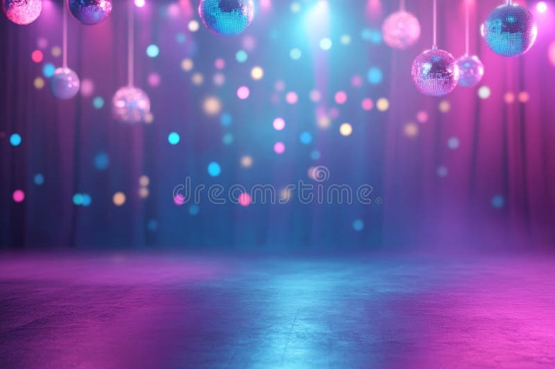 The Dance Floor, Both Vibrant and Modern, Stands Empty, Illuminated by ...