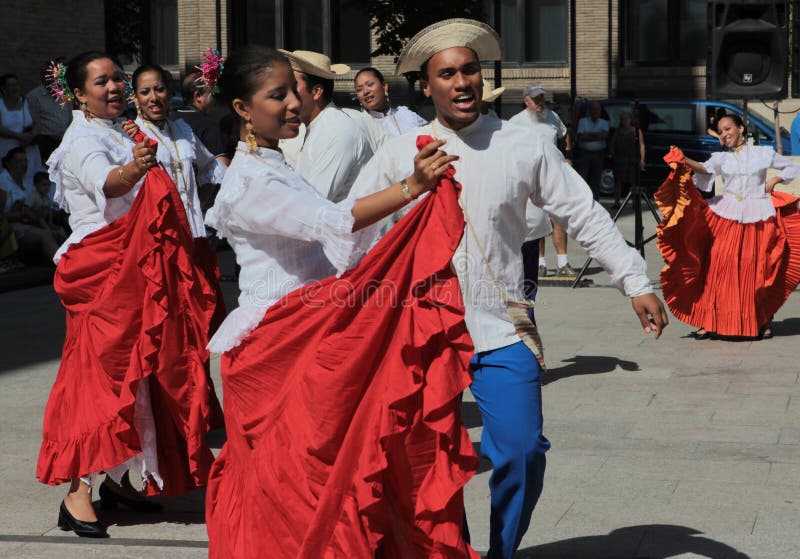 Dance group from Panama editorial photo. Image of skill - 84553796