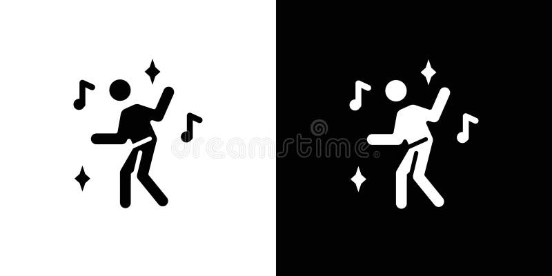 Dance Icon Art Design Illustration Stock Vector - Illustration of party ...