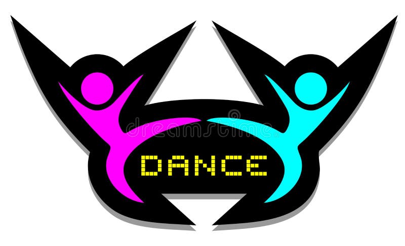 Dance icon stock vector. Illustration of colorful, character - 35849880