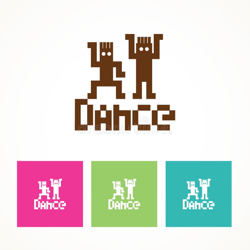 Pixel People Dancing Stock Illustrations – 75 Pixel People Dancing ...