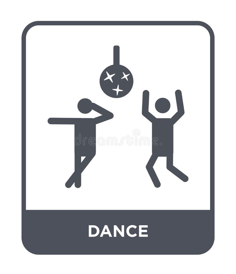 Dance Icon in Trendy Design Style. Dance Icon Isolated on White ...