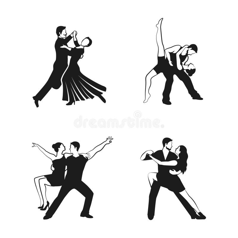 Dance icons stock vector. Illustration of love, dance - 48849398